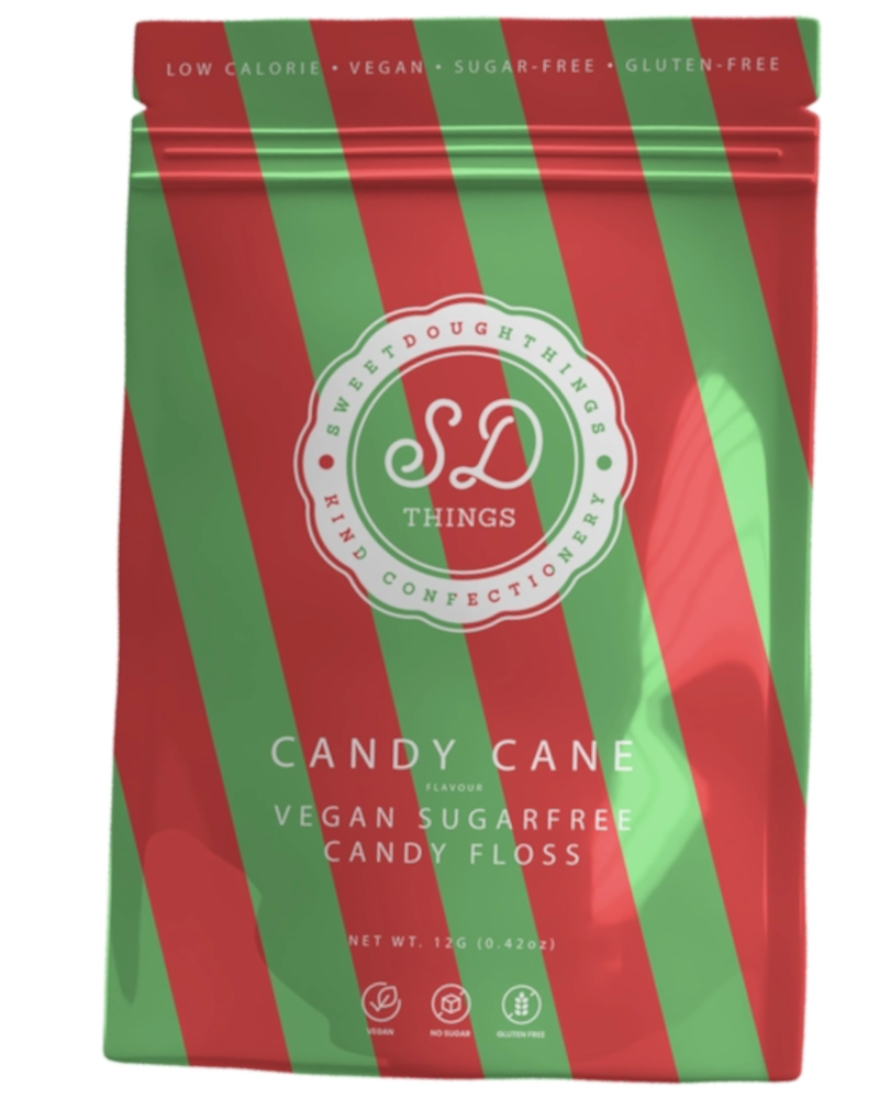 Sweetdough Things Sugar free Candy Cane Candy FLoss — sweetswithout