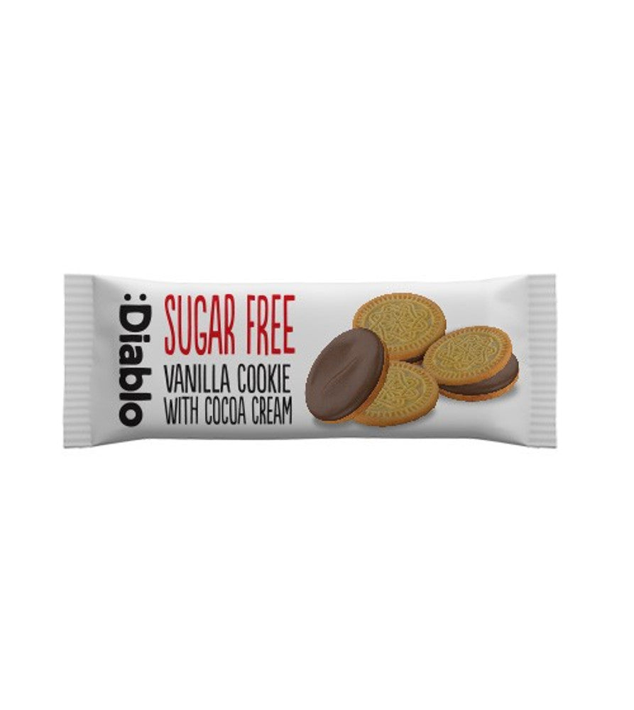 Diablo Sugar Free Cream Filled Vanilla Sandwich Cookies — sweetswithout